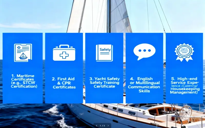 Private Yacht Crew Requirements Complete Guide: Size, Certifications ...