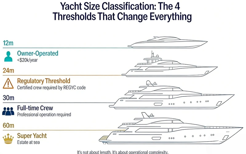 Yacht Size Classification Guide: 12m to 60m+ (2026) - Yachttrading